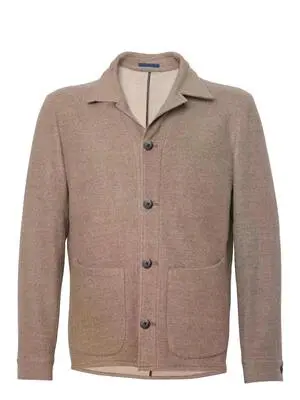 FRANZESE COLLECTION Wool Shirt Jacket - Neutrals
