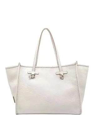 GIANNI CHIARINI Leather Tote Bag - White
