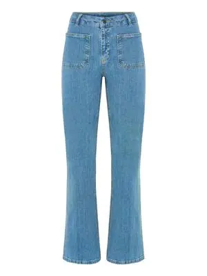 VANESSA BRUNO Dompay Patch-Pocket Flared Jeans