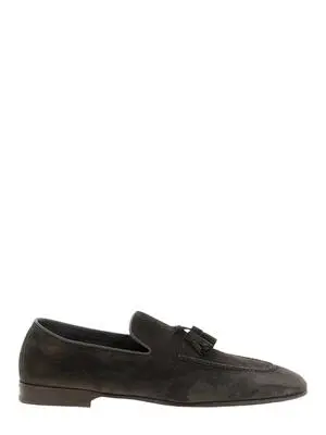 Brunello Cucinelli Tassel Detail Loafers - Grey