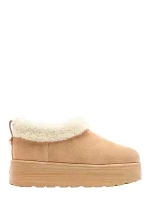 STUART WEITZMAN Shearling Platform Boots - Neutrals