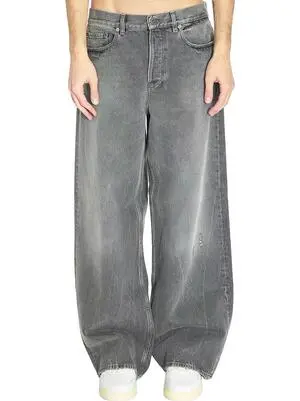 GOLDEN GOOSE Wide-leg Jeans - Grey