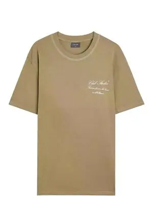CLUB 1984 Text Crew-neck T-shirt - Neutrals