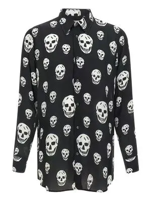 Alexander McQueen Skull-print Shirt - Black