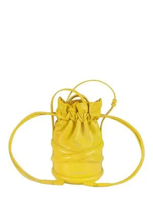 Alexander McQueen Soft Curve Bucket Bag - Yellow