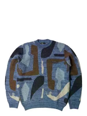 PARRA Detached Knitted Pullover - Blue