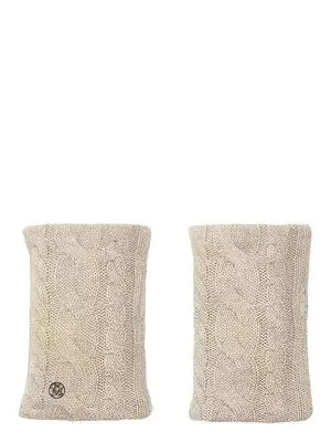 MAISON MICHEL Jolene Mittens - Neutrals