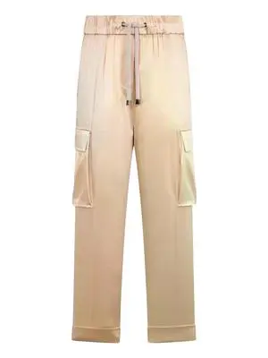 Peserico Satin Cargo Pants - Neutrals