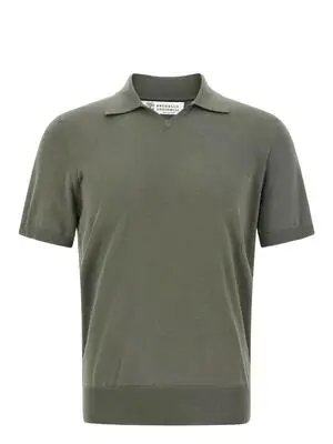 Brunello Cucinelli V-neck Polo Shirt - Green