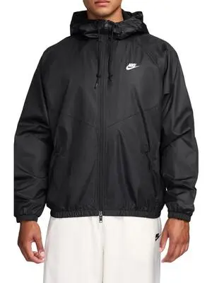 Nike Windrunner Hooded Lined Jacket - Black/white