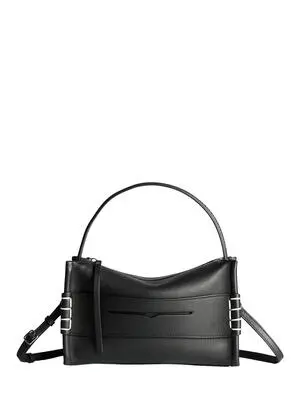 JW Anderson Small Loafer Leather Top Handle Bag - Black