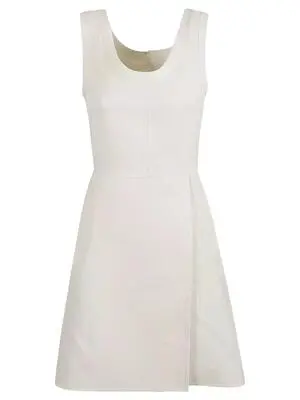 JIL SANDER Panelled Sleeveless Mini Dress - Neutrals