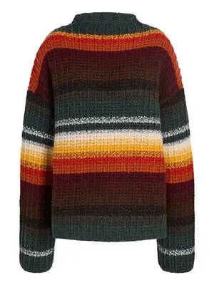 Khaite Yanis Striped Cashmere Sweater Multicolor