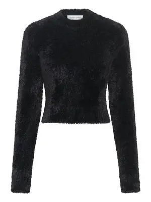 MARINE SERRE Wild Fluffy Knit Crewneck - Black