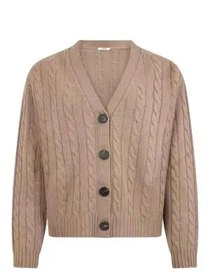 Peserico Cable-knit Button Cardigan - Neutrals
