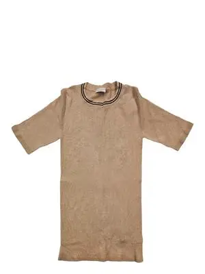 Brunello Cucinelli Ribbed Striped T-shirt - Neutrals
