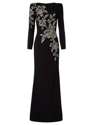 JENNY PACKHAM Slipper Orchid Embellished Gown