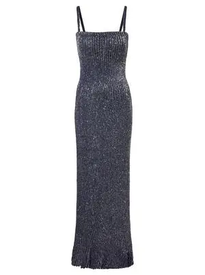 Alaïa Sequined Gown - Metallic