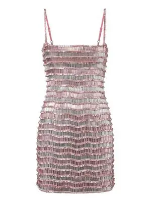 Rachel Gilbert Zeph Embellished Minidress - Pink