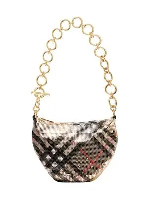 Burberry Medium Check Shoulder Bag - Gold