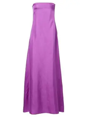 CHRISTOPHER ESBER Strapless Silk Satin Gown