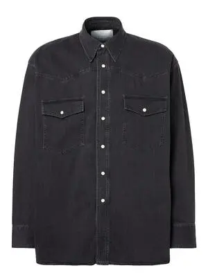 Studio Nicholson Mylo Denim Overshirt - Black