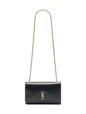 Saint Laurent Kate Small Leather Shoulder Bag - Black