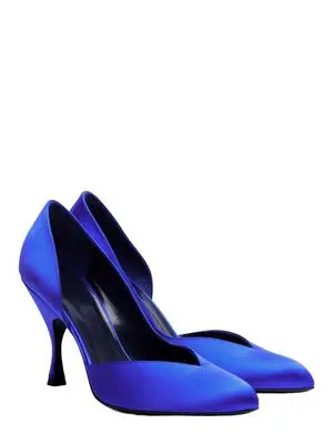 HERBERT LEVINE 95 Satin Pumps - Blue