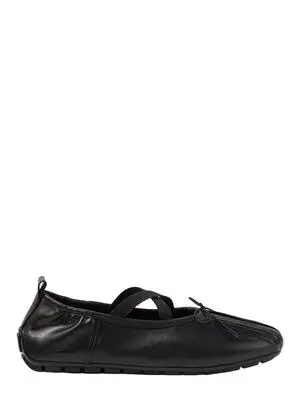 Simone Rocha Ballerina Grip Leather Flats - Black