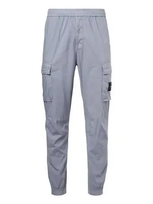Stone Island Compass Cotton-blend Cargo Pants - Blue