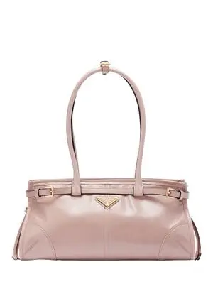 Prada Bonnie Medium Leather Shoulder Bag - Pink