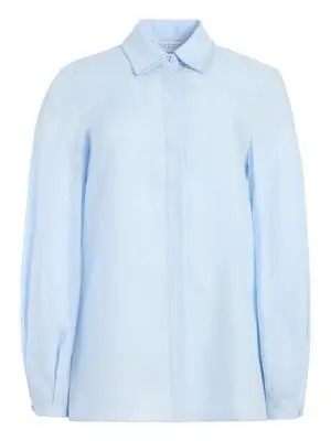 Gabriela Hearst Delmer Linen Top - Light Blue