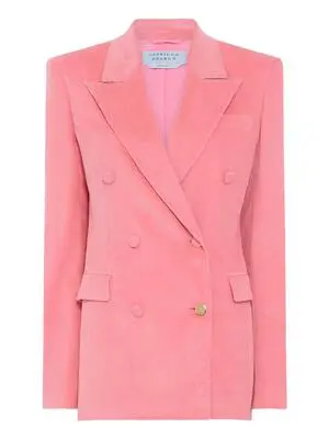 Gabriela Hearst Gavin Blazer In Sea Island Cotton Corduroy - Rosa