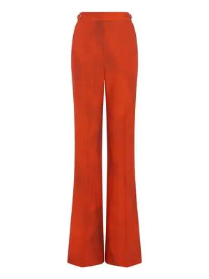 Gabriela Hearst Vesta Flare Pant In Virgin Wool - Spice