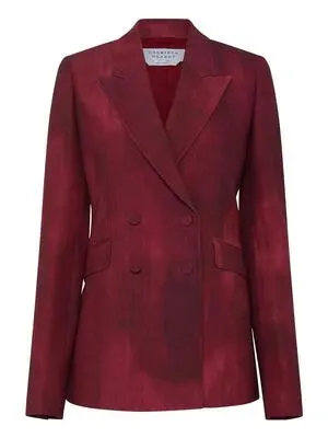 Gabriela Hearst Angela Barre Wool Blazer - Bordeaux