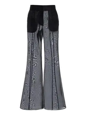 Gabriela Hearst Rhein Sheer Pant - Black
