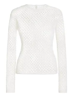 Gabriela Hearst Troth Knit Top In Merino Wool - Ivory