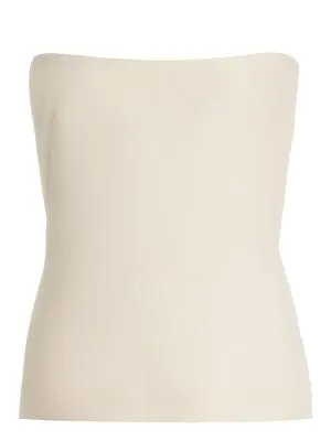 Gabriela Hearst Una Wool-silk Cady Top - Ivory