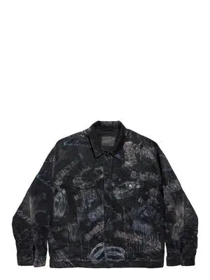 Balenciaga Oversized Cotton Denim Jacket - Black