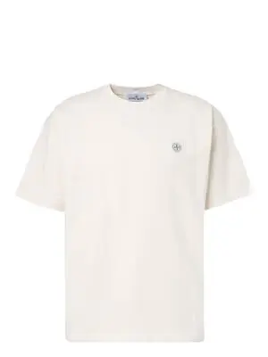 Stone Island Stone Island Compass Cotton Jersey T-shirt White