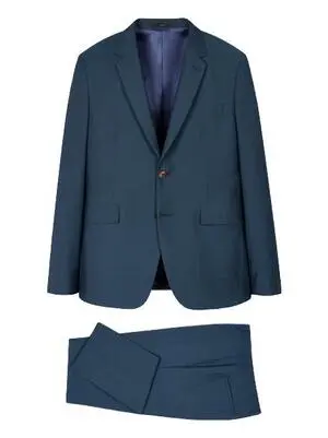 Paul Smith The Kensington Slim-fit Dark Teal Wool-mohair Suit - Blue