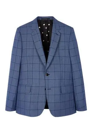 Paul Smith The Soho Wool Check Blazer - Blue