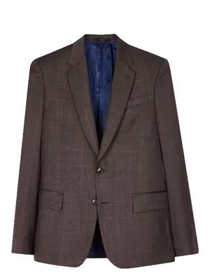 Paul Smith The Soho Dusky Check Wool Blazer - Purple