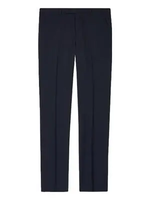 Paul Smith Straight Leg Wool Trousers - Blue