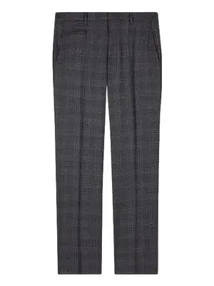 Paul Smith Slim-fit Natural Stretch Wool Trousers - Blue