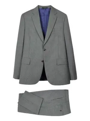 Paul Smith The Brierley Grey Check Wool Suit - Green
