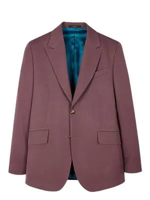 Paul Smith Tailored-fit Mauve Wool Gabardine Blazer - Purple