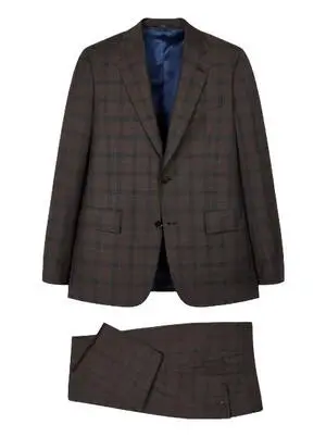 Paul Smith The Brierley Check Wool Suit - Brown