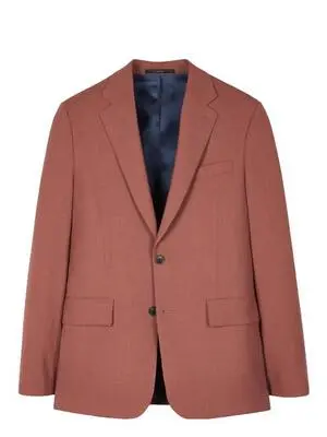 Paul Smith The Brierley Terracotta Overdyed Stretch-wool Blazer - Orange