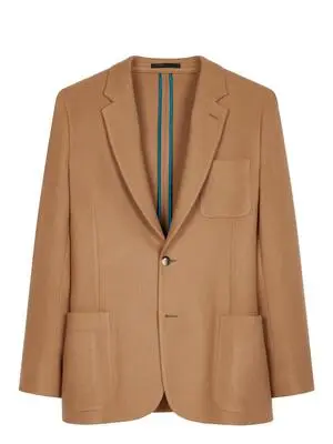 Paul Smith Camel Fine Wool Twill Unlined Blazer - Brown